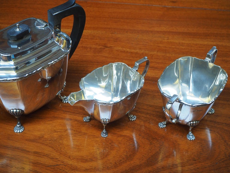 Silver Teaset 4 Piece For Sale at 1stDibs