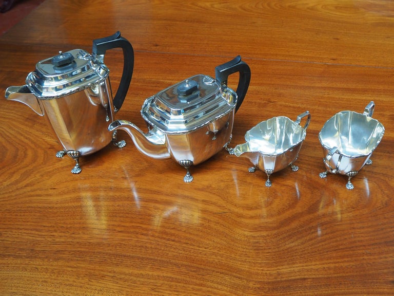 Silver Teaset 4 Piece For Sale at 1stDibs