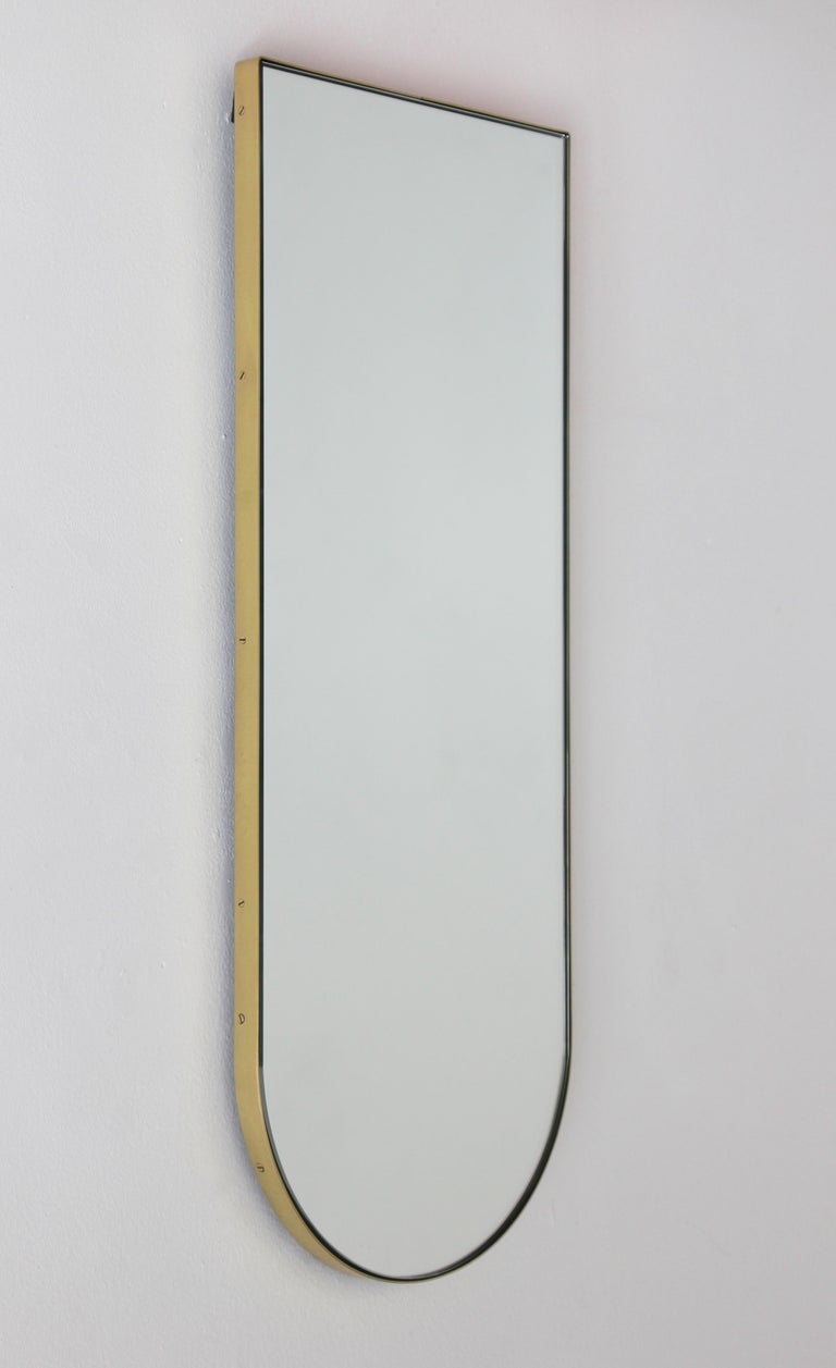Arcus Arch shaped Art Deco Elegant Mirror with Brass Frame, Small For ...
