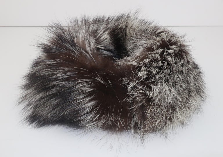 Silver Tip Fox Fur Collar, 1990's at 1stDibs