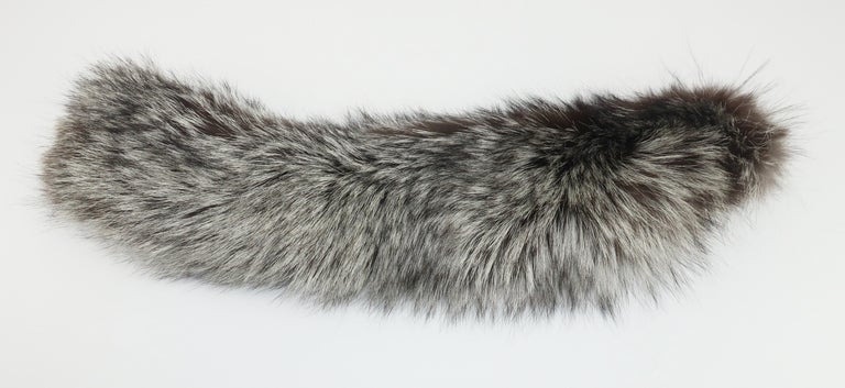 Silver Tip Fox Fur Collar, 1990's at 1stDibs