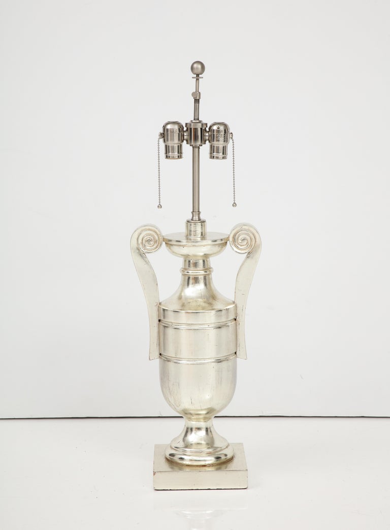 Silver Urn Lamp For Sale at 1stDibs