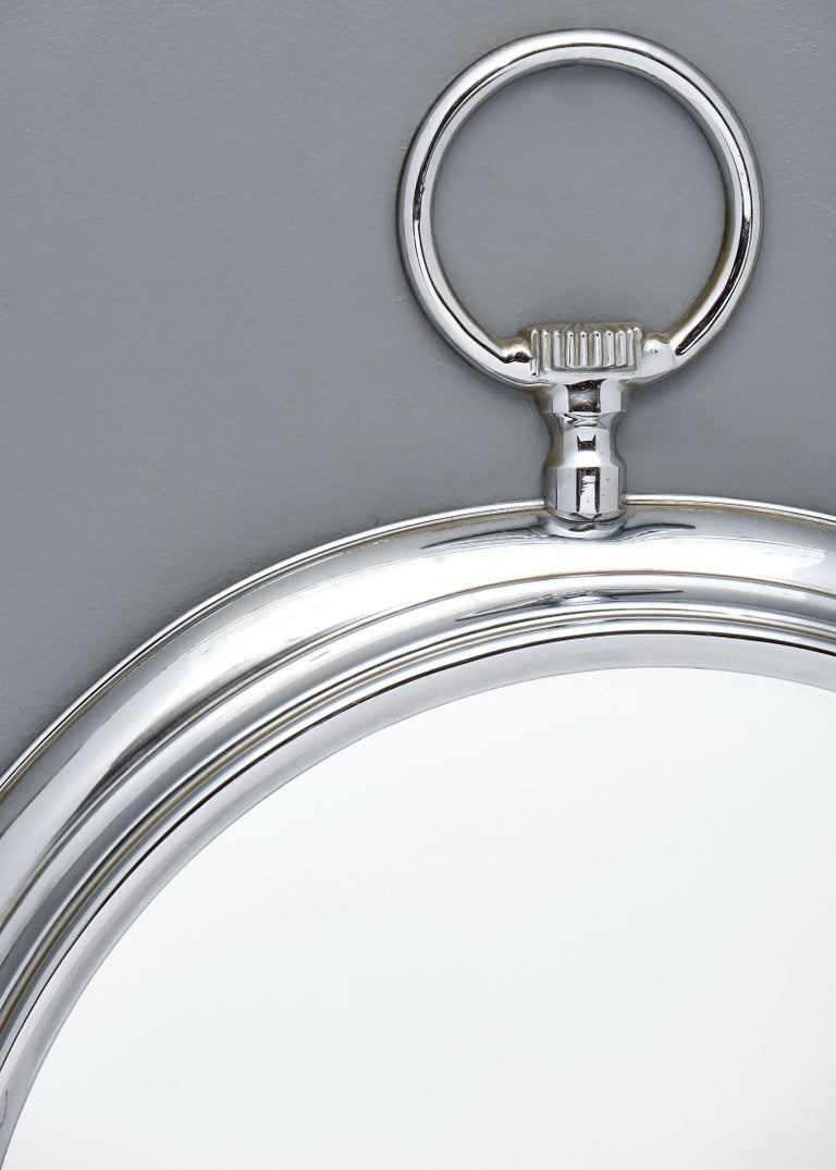 Silver Vintage Pocket Watch Mirror at 1stDibs