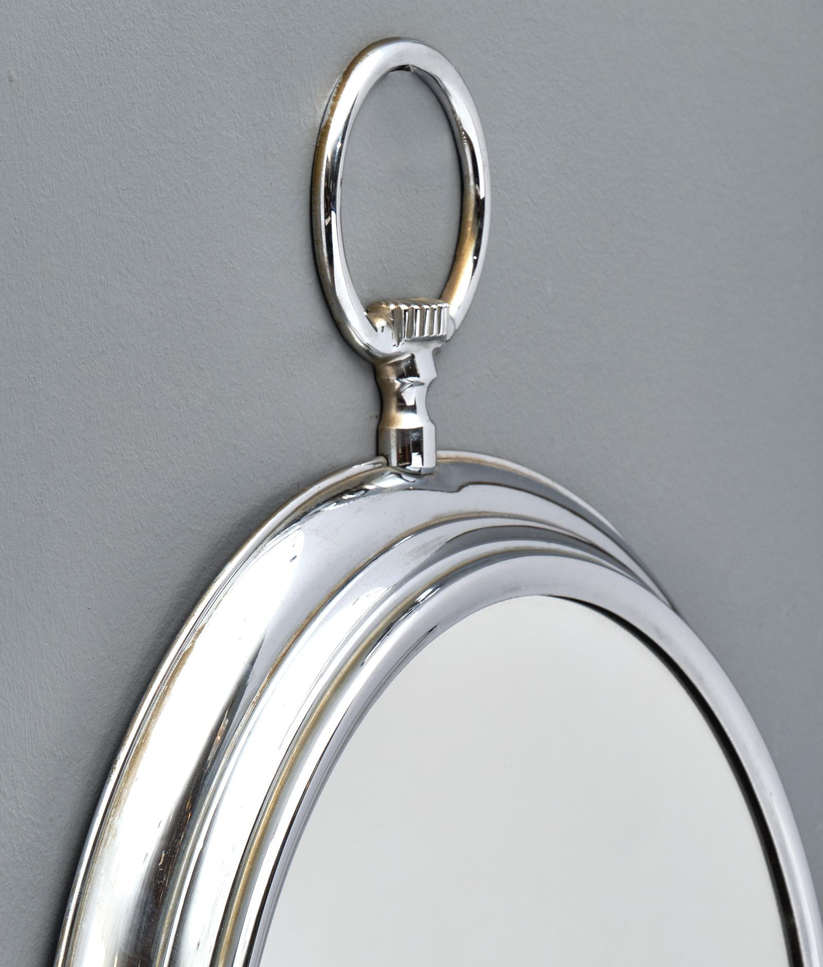 Silver Vintage Pocket Watch Mirror at 1stDibs | pocket watch with mirror