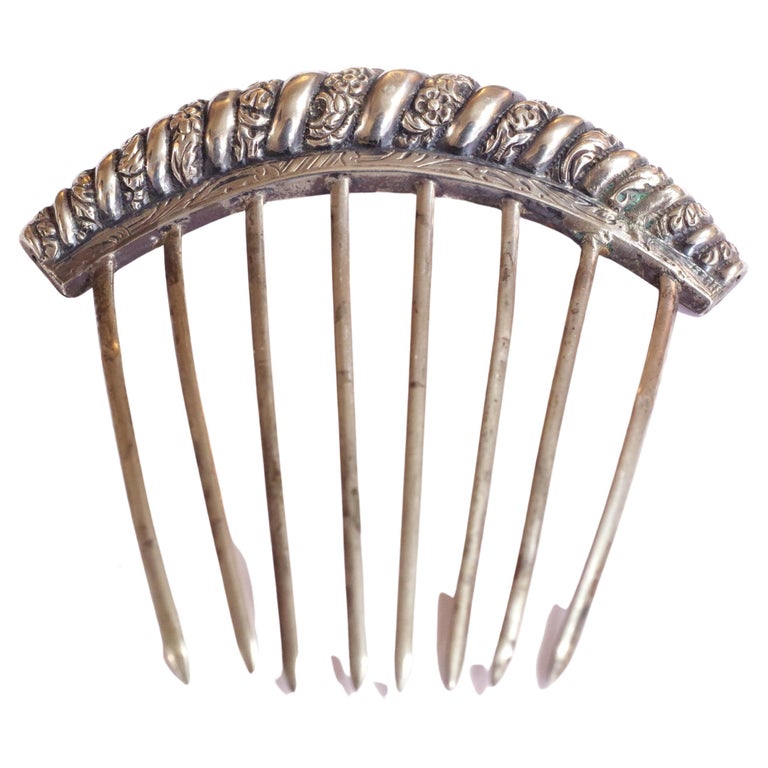 Silver Wedding Comb, Head Jewel, Comb for Bridal Hairstyle Vintage For ...