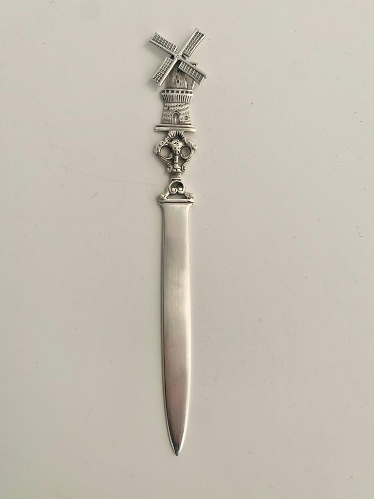 Silver Windmill Letter Opener at 1stDibs