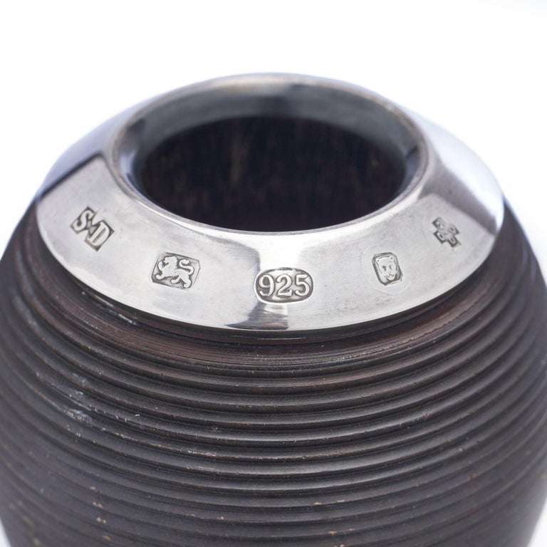 Silver and Wood Match Striker For Sale at 1stDibs