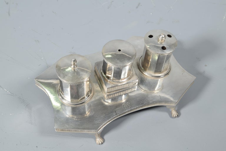 Silver Writing Set, Madrid, Spain, 1819 and 1841, with Hallmarks For ...