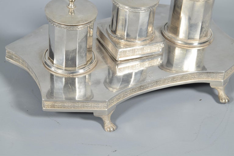 Silver Writing Set, Madrid, Spain, 1819 and 1841, with Hallmarks For ...