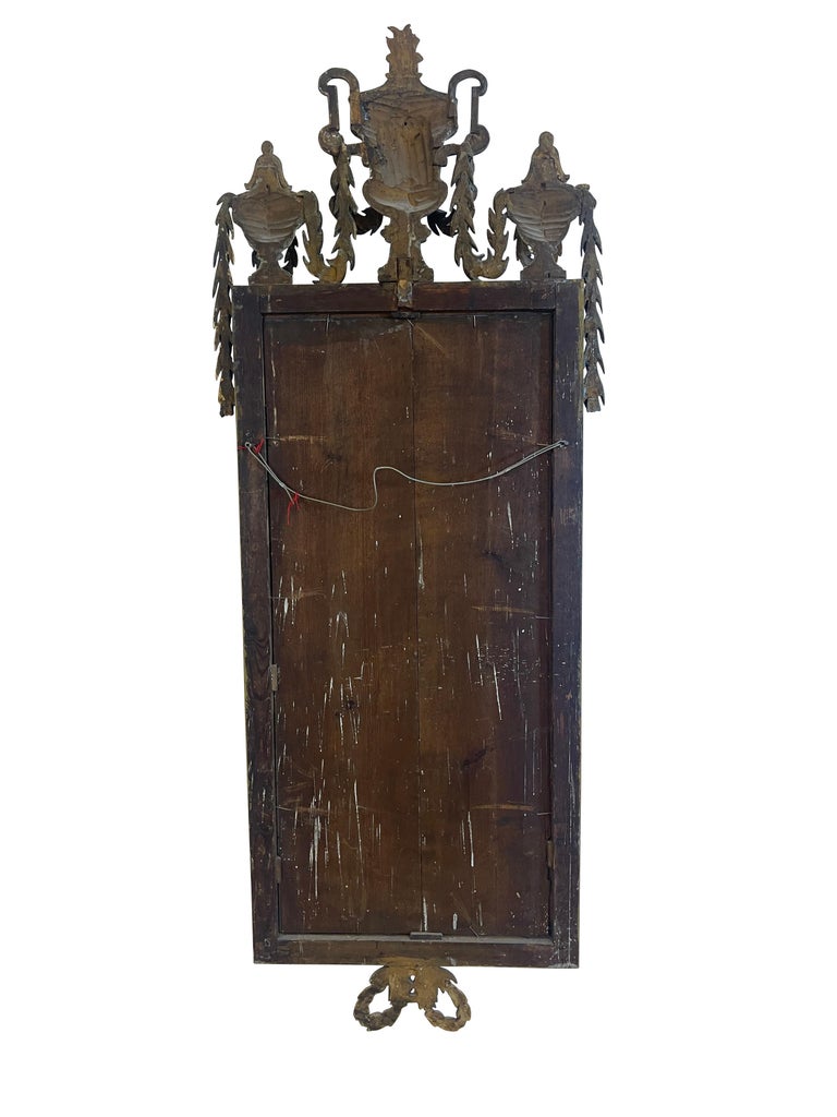 Silvered and Giltwood Swedish Neoclassical Mirror with Original Glass ...