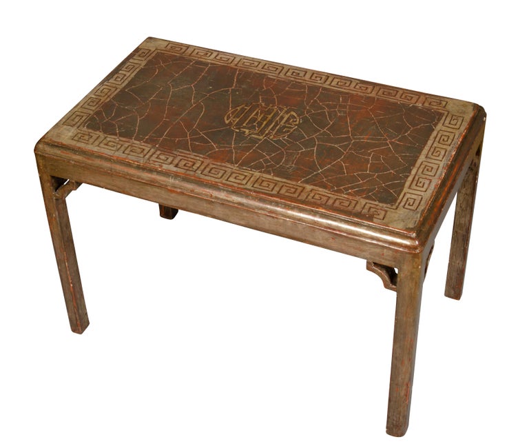 Silvered Wood Table Attributed To Max Kuehne For Sale at 1stDibs