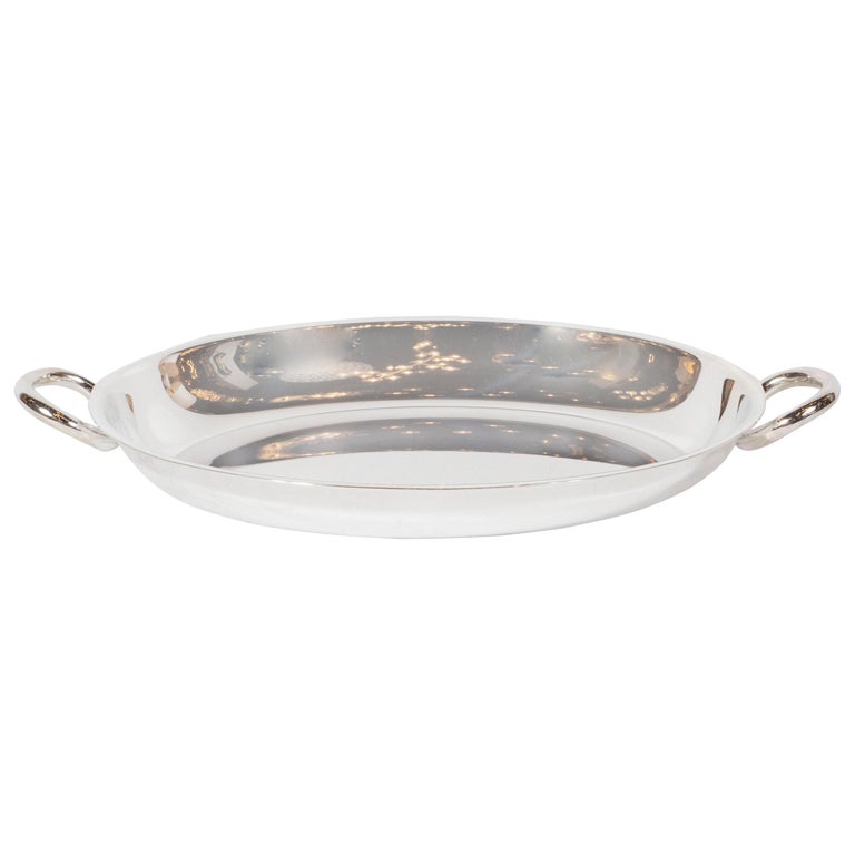 Silverplate Christofle Vertigo Pattern Serving Platter with Original ...