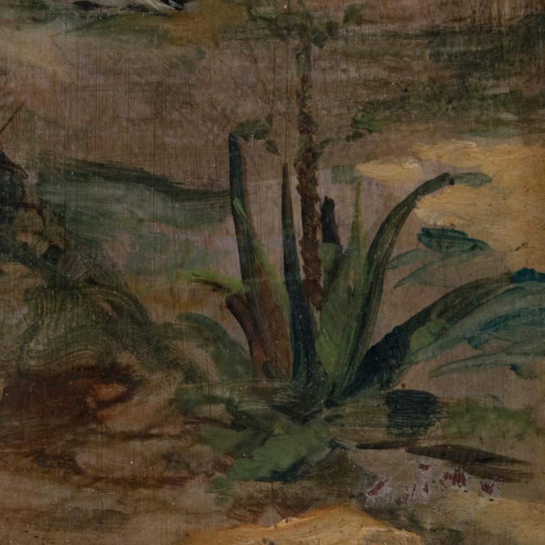 Silvestro Lega Style Period Italian Landscape For Sale at 1stDibs