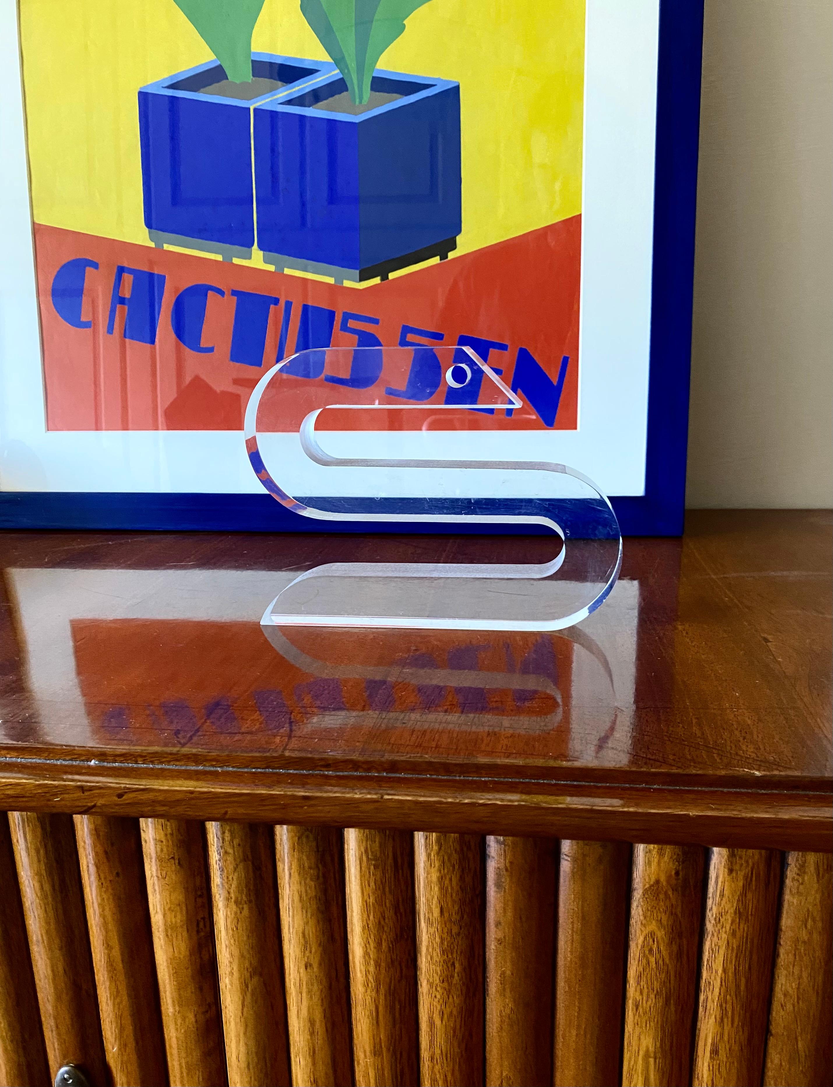 Silvio Russo, lucite Snake sculpture, Guzzini Italy 1970s For Sale at ...