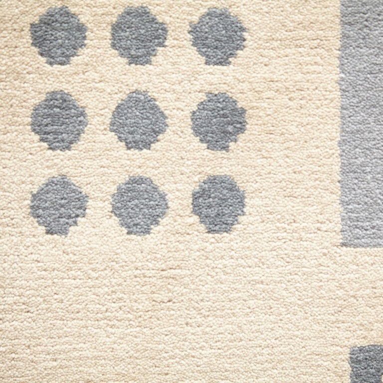 Simil Da Silva, Art Deco, Hand Knotted Wool Large Rug at 1stDibs