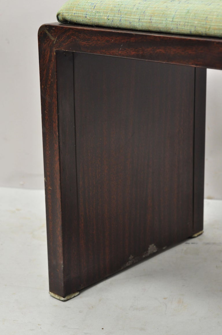 Banc de coiffeuse Art Déco en acier et métal marron avec cascade en ...