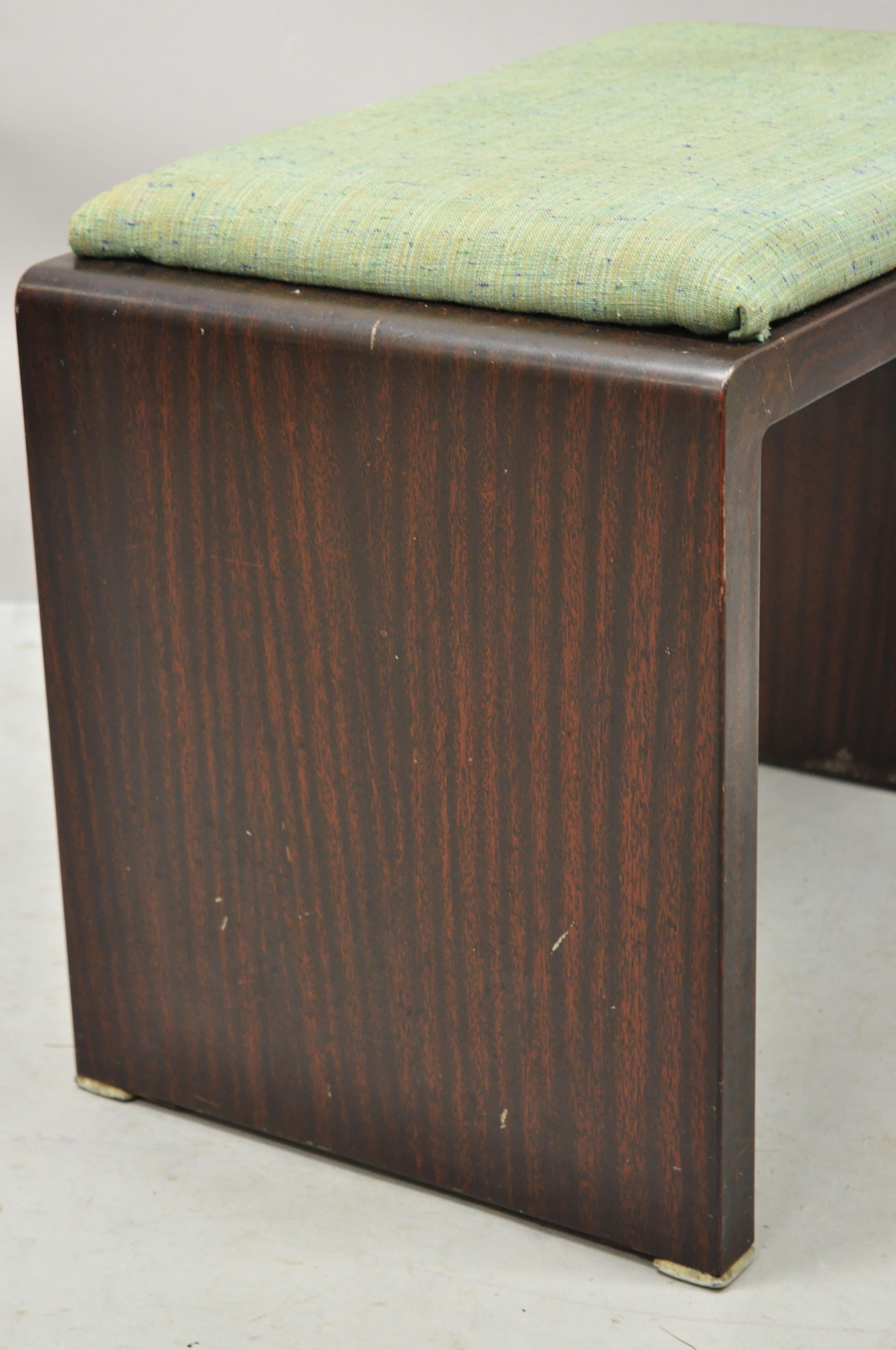 Simmons Norman Bel Geddes Steel Metal Art Deco Brown Waterfall Vanity ...