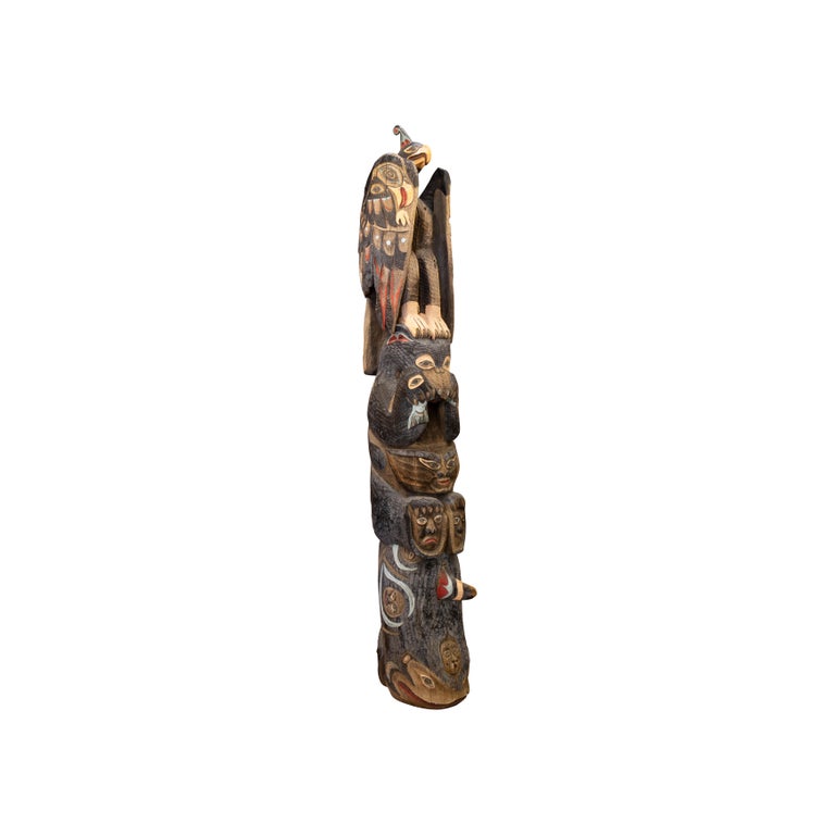 Simon Charlie 9 Foot "Pole of Wealth" TOTEM For Sale at 1stDibs | totem ...