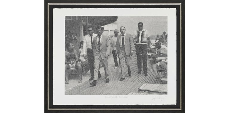 Simon Claridge - Frank Sinatra Boardwalk, Silkscreen on Paper Painting ...