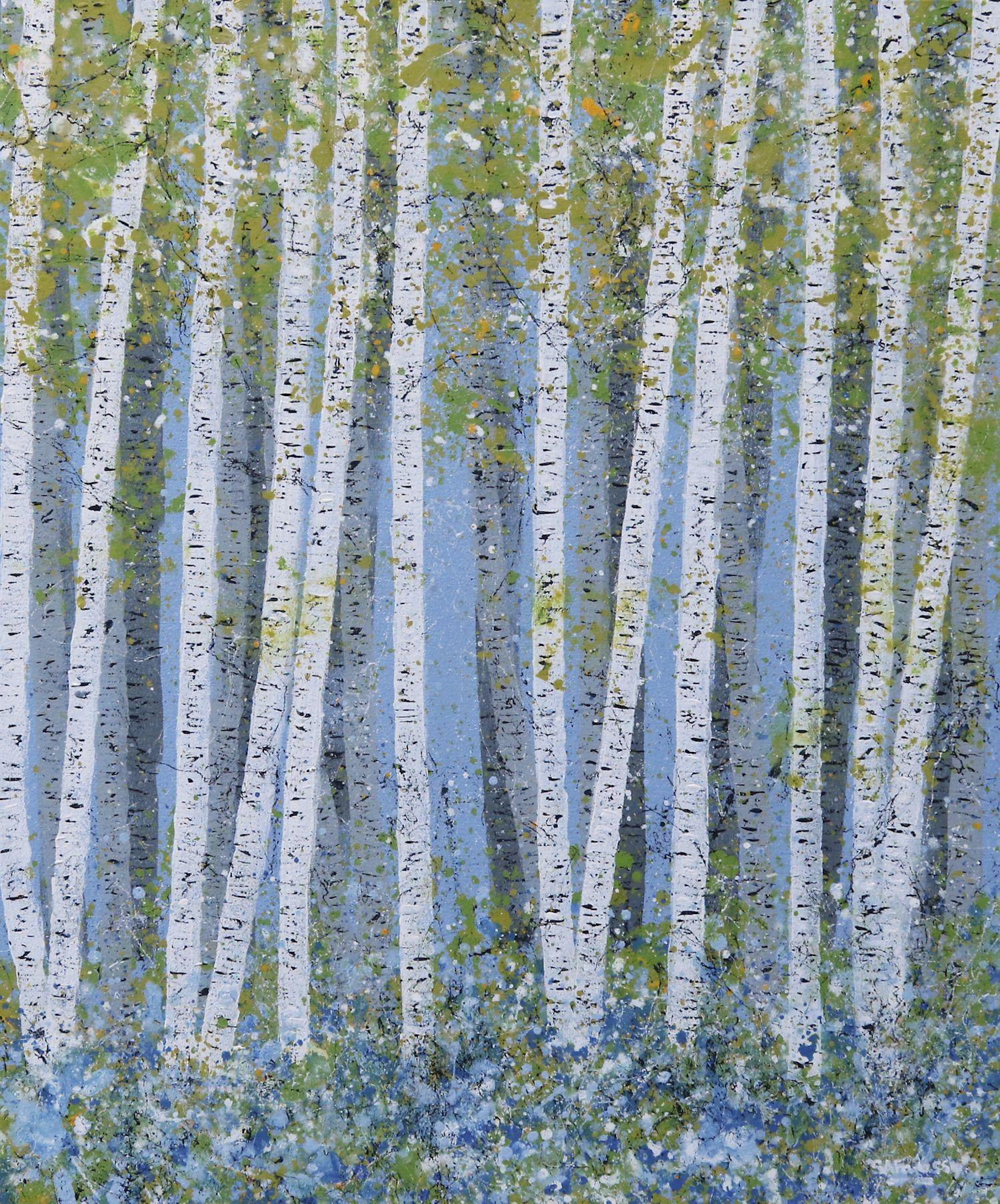 Simon Fairless - Summer Flowers, Painting, Acrylic on Canvas For Sale ...