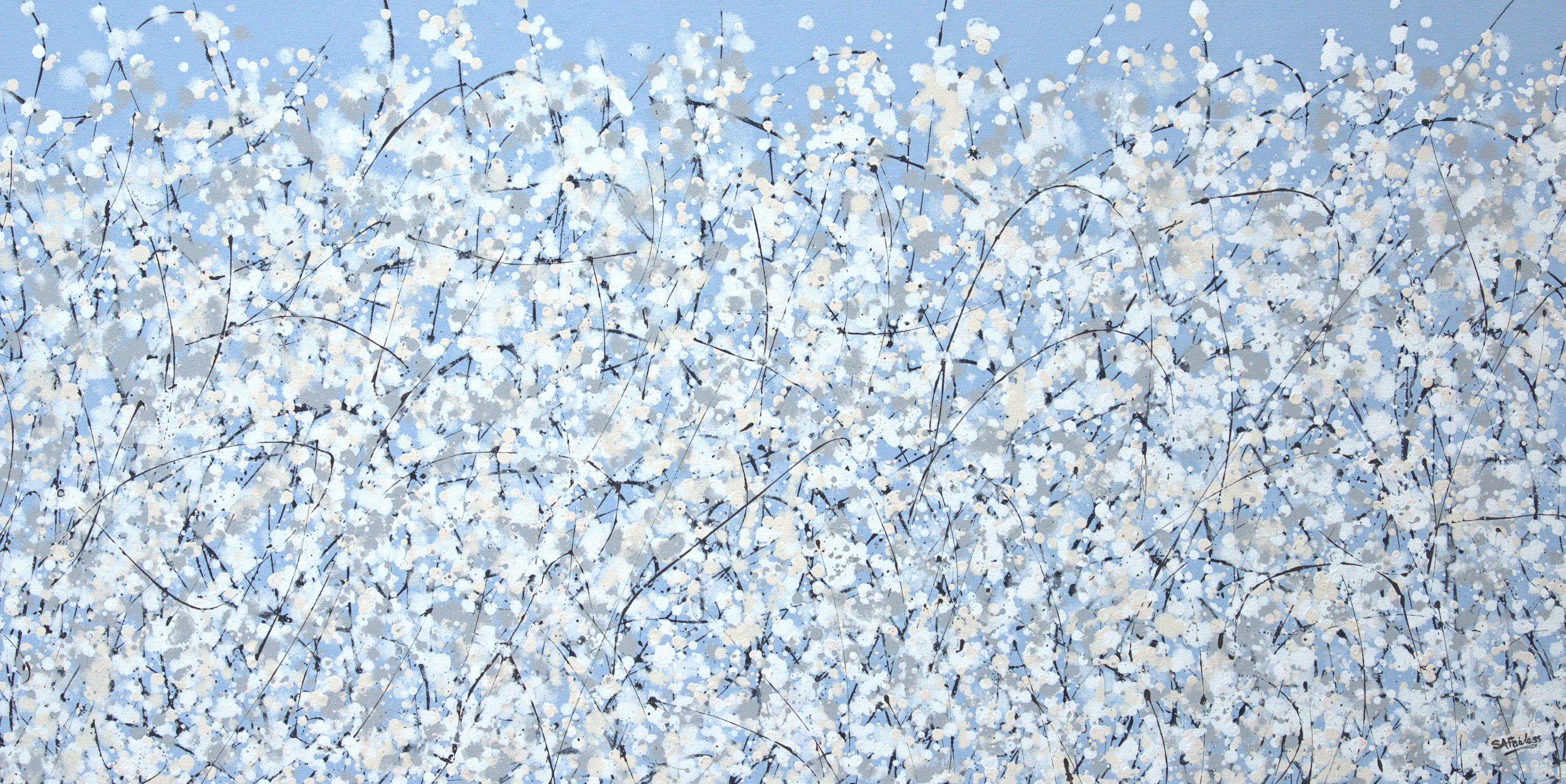 Simon Fairless - Ivory Tulips, Painting, Acrylic on Canvas For Sale at ...