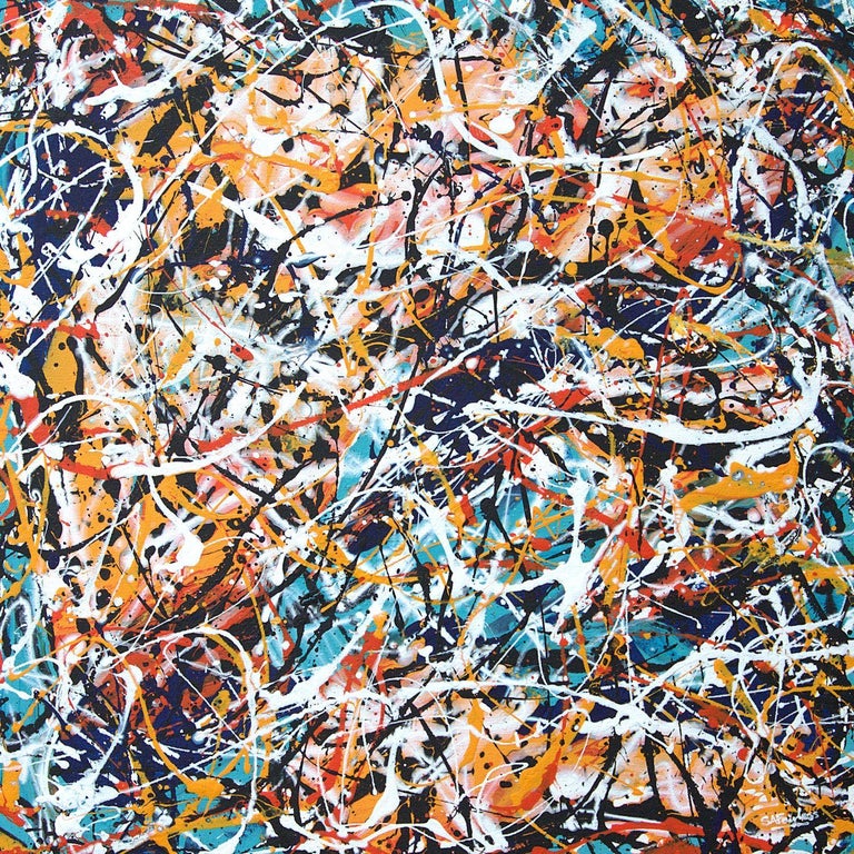 Simon Fairless - Colour Celebration No 2, Painting, Acrylic on Canvas ...