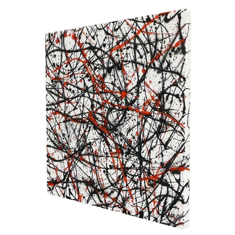 Simon Fairless - Neutrino Orange, Painting, Acrylic on Canvas For Sale ...