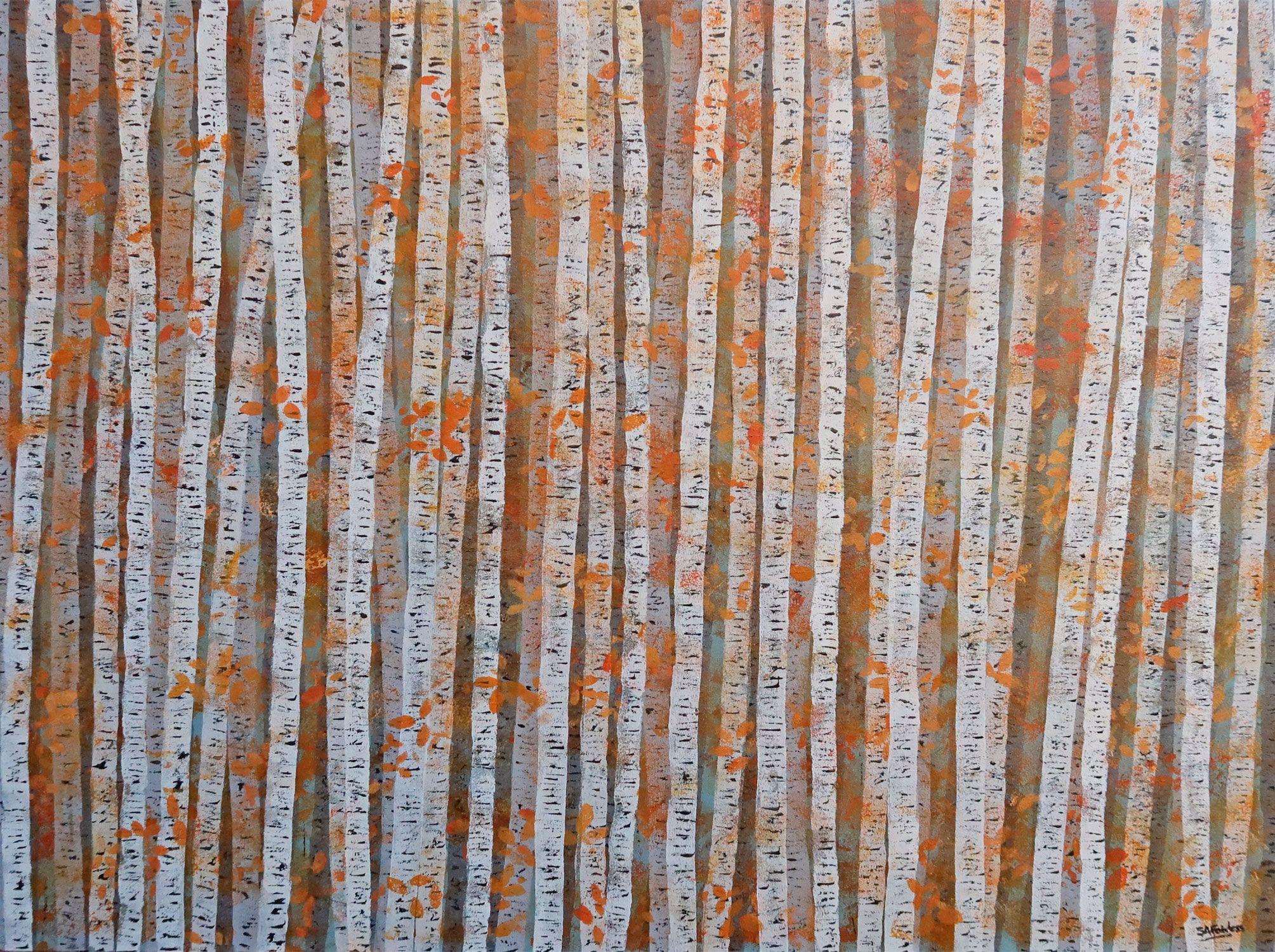 Simon Fairless - Fresh Blossom, Painting, Acrylic on Canvas For Sale at ...