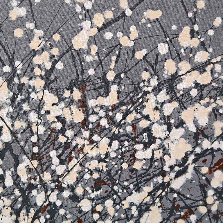 Simon Fairless - Spring Blossom - White, Painting, Acrylic on Canvas ...