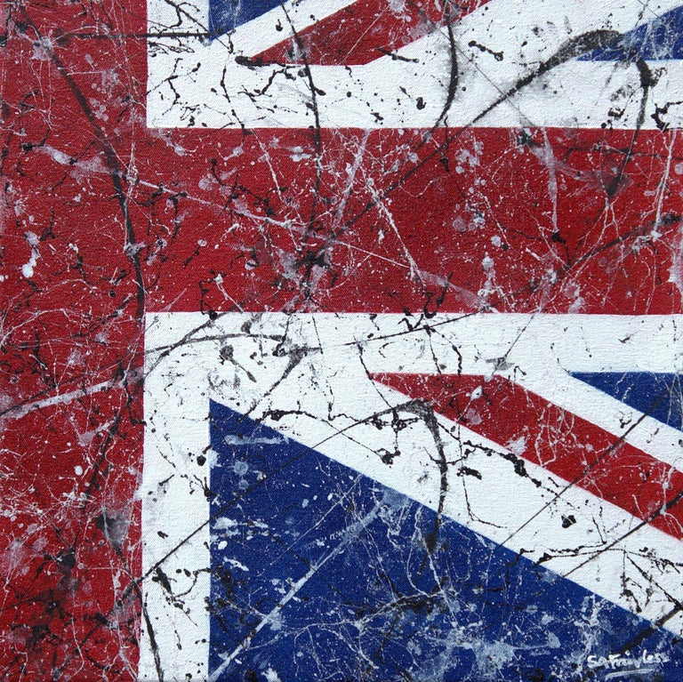 Simon Fairless - Union Jack, Painting, Acrylic on Canvas For Sale at ...