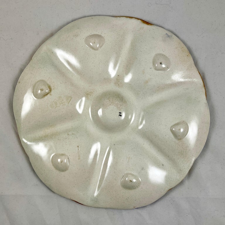 Simon Fielding English Majolica Fan and Insect Turquoise and Brown ...