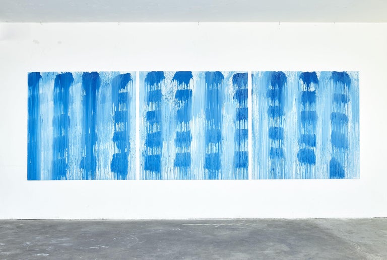 Simon Findlay - Blue Clouds Blue, Painting, Acrylic on Canvas For Sale ...