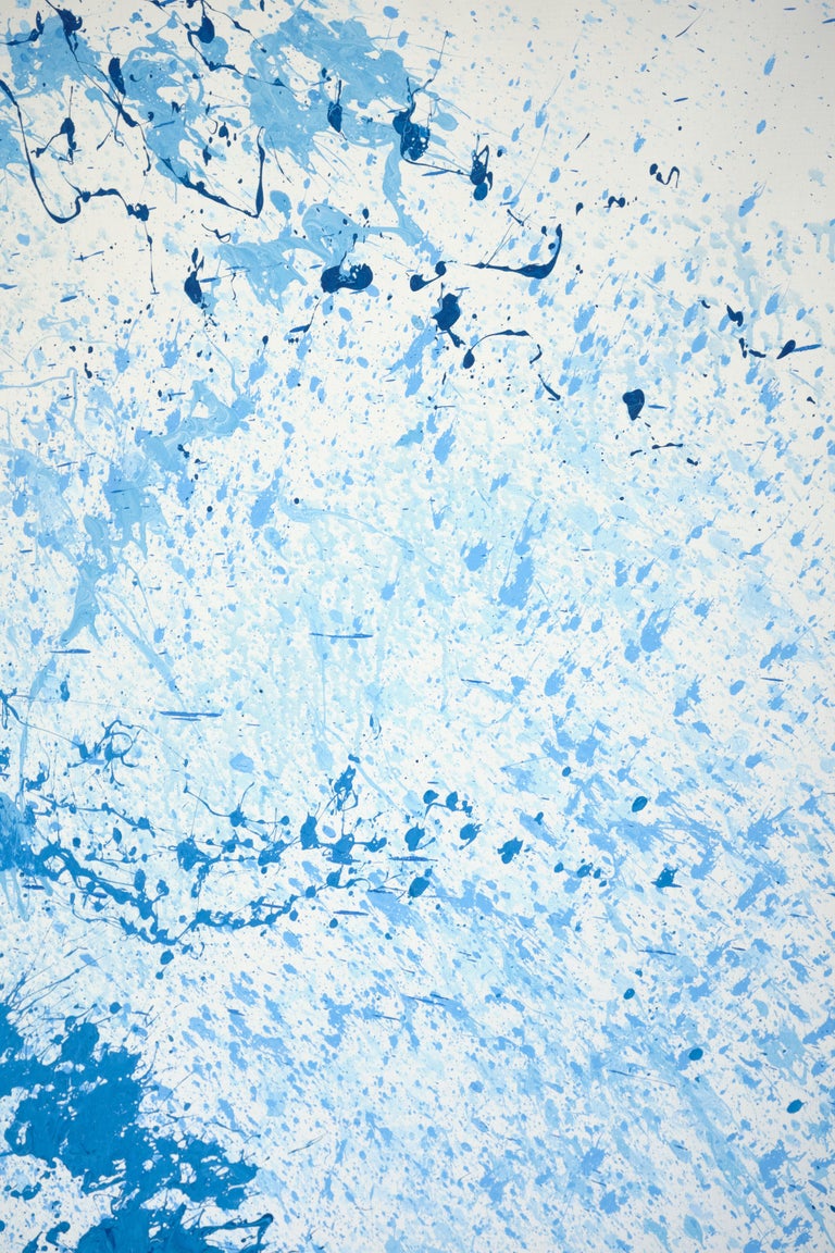 Simon Findlay - Swirls Blue 2, Painting, Acrylic on Canvas For Sale at ...
