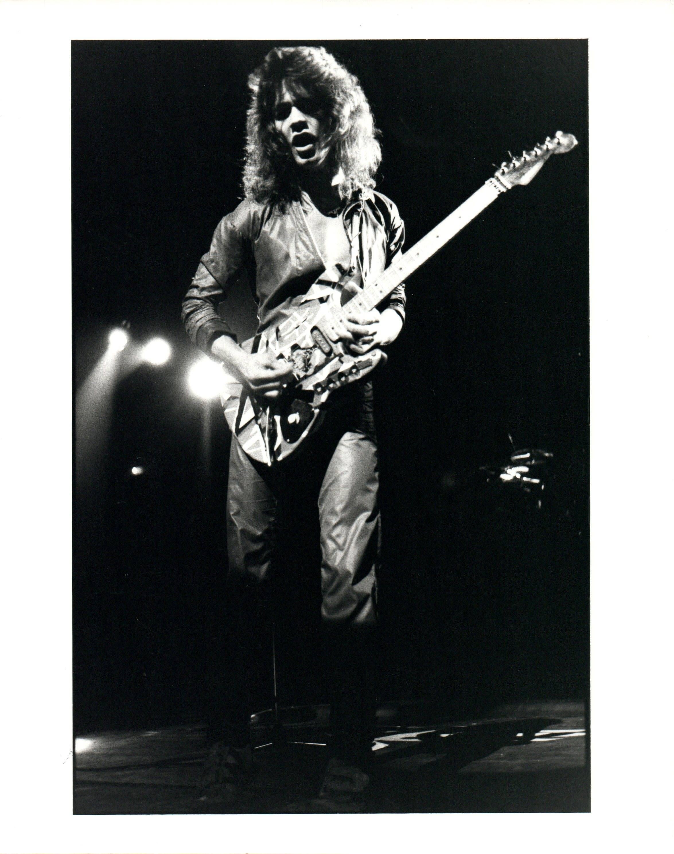 Simon Fowler - Eddie Van Halen Performing Vintage Original Photograph ...