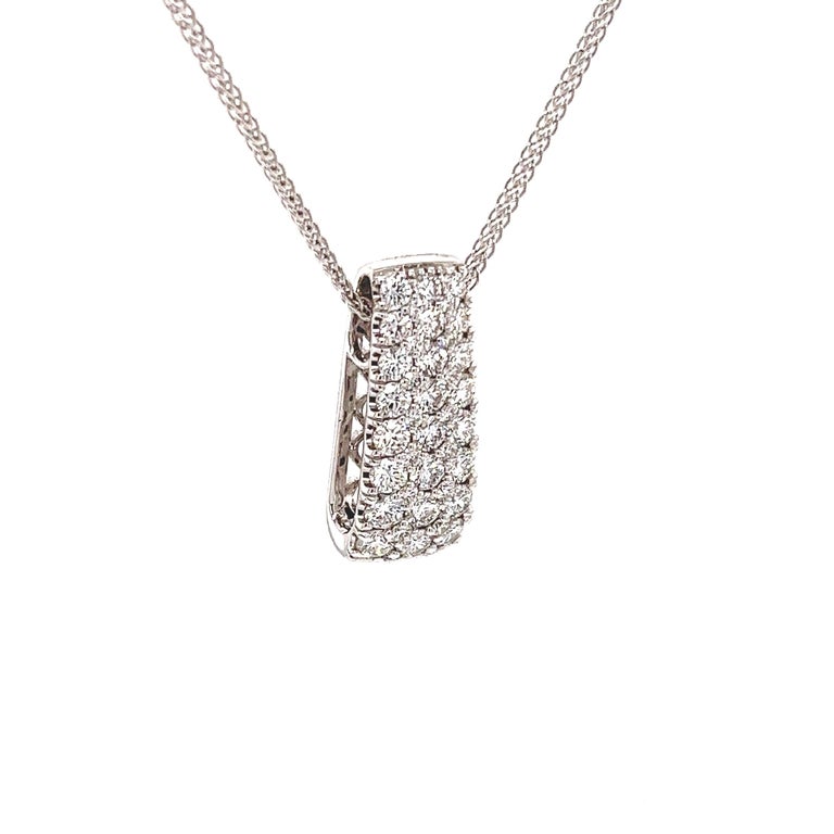 Simon G. "Super Sparkle" Diamond Pave Pendant Necklace in 18K White ...