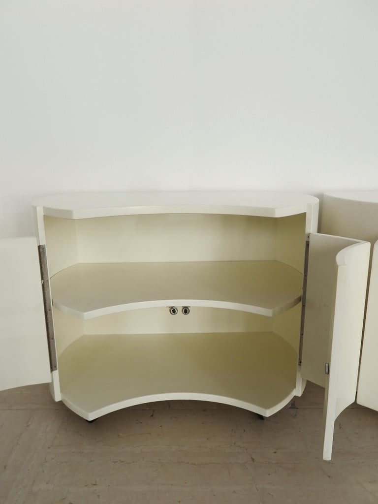 Katzuide Takahama for Simon Gavina Italian White Wood Nightstands ...