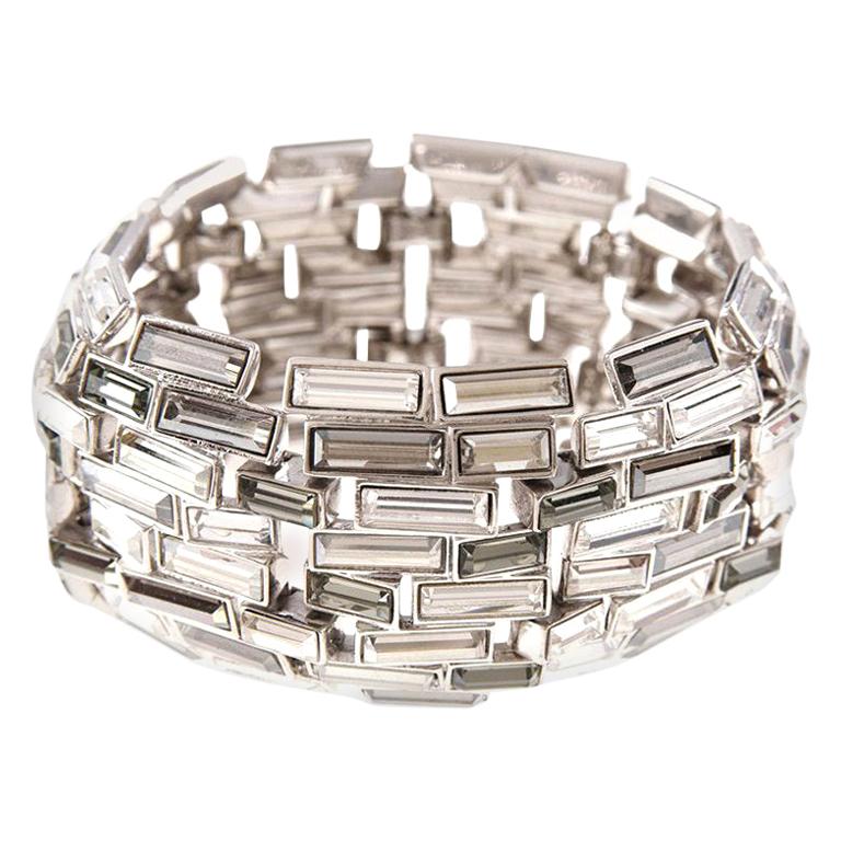 Simon Harrison Caddis Multi Baguette Crystal Bracelet For Sale at 1stDibs