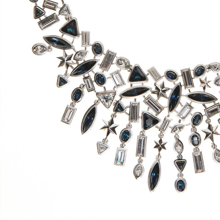 Simon Harrison Galaxy and Stars Crystal Necklace For Sale at 1stDibs