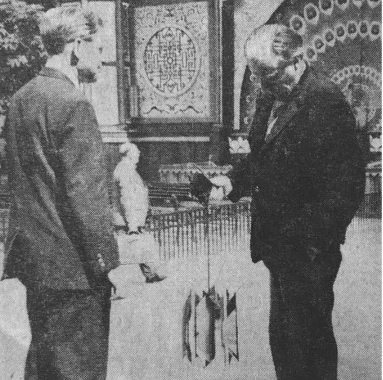 Large Brass Divan Pendant by Simon Henningsen - Lyfa Denmark For Sale ...