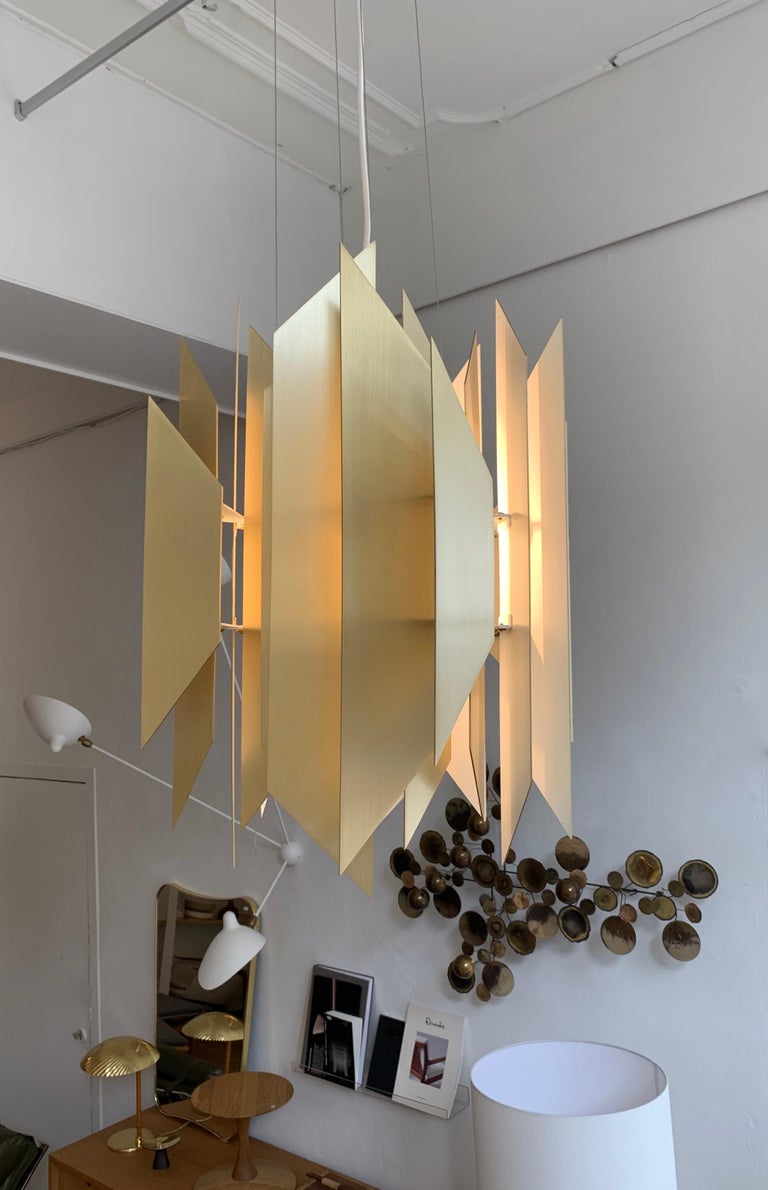 Simon Henningsen Divan Pendant, 400 Brass Edition by Lyfa Denmark For Sale at 1stDibs