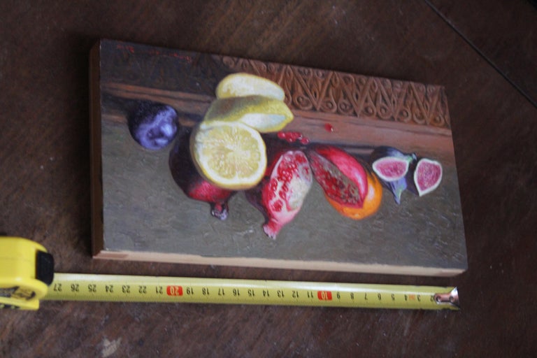 Simon Kozhin - Still life with lemon and pomegranate For Sale at 1stDibs