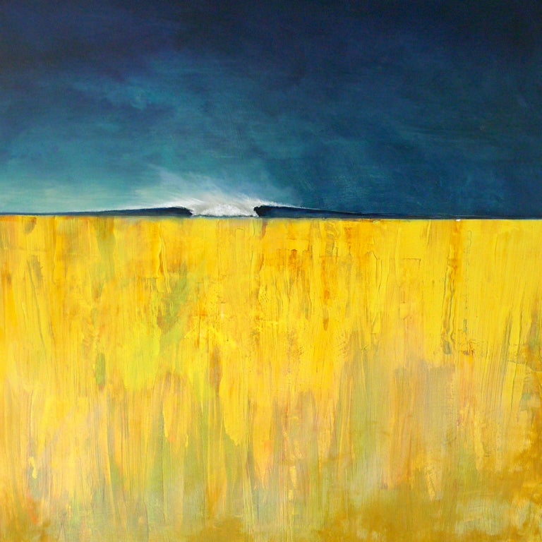 Simon Ledson - A-Frame - contemporary abstract mountain landscape mixed ...