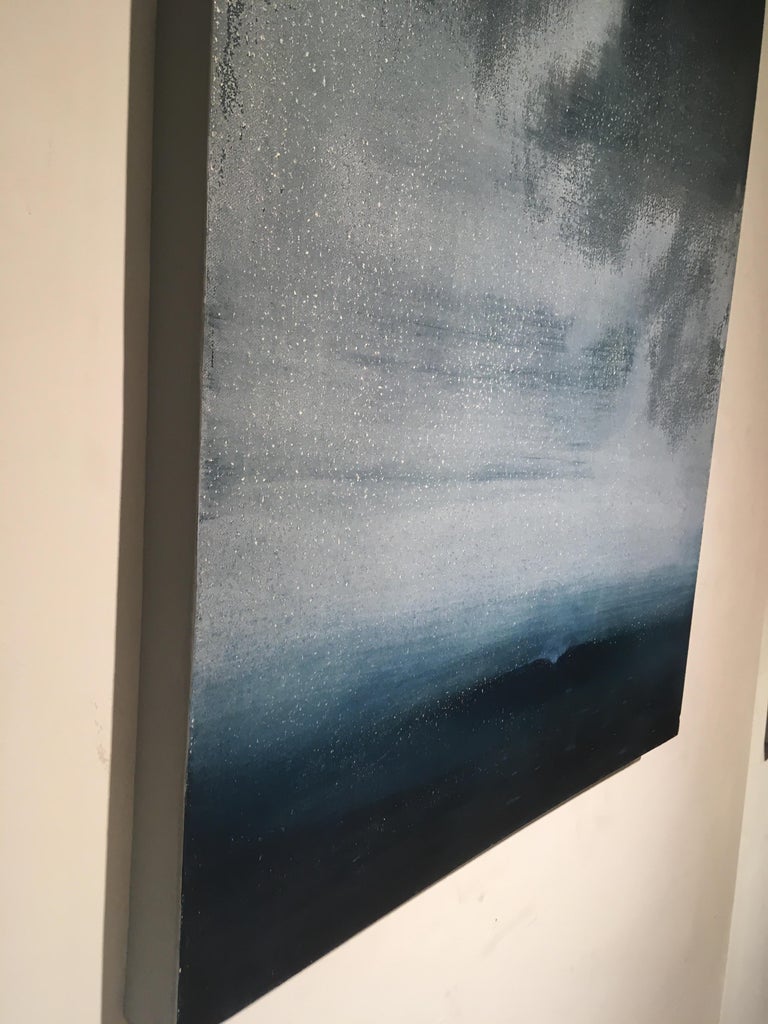 Simon Ledson - Haunting Shapes - contemporary abstract blue and grey ...