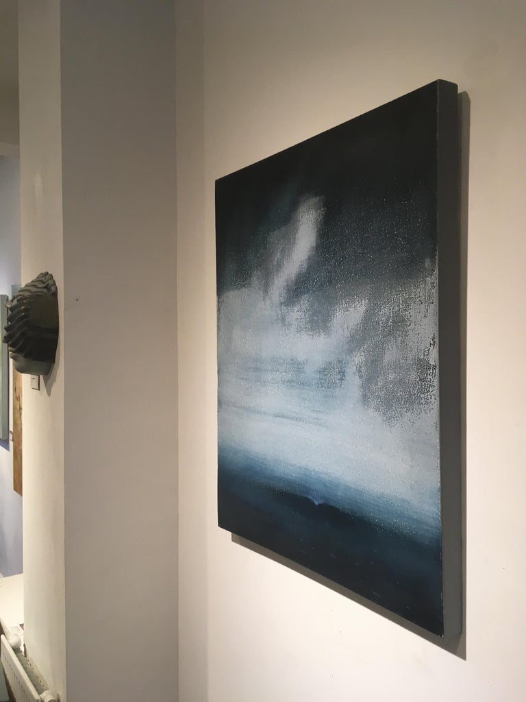 Simon Ledson - Haunting Shapes - contemporary abstract blue and grey ...