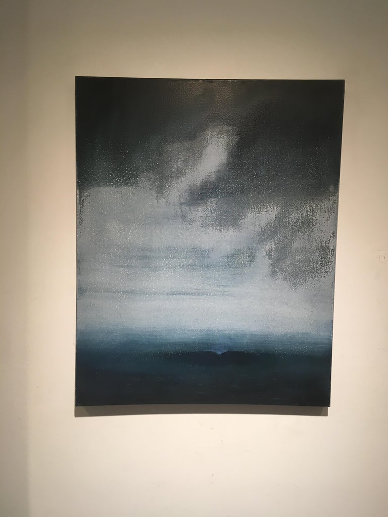 Simon Ledson - Haunting Shapes - contemporary abstract blue and grey ...