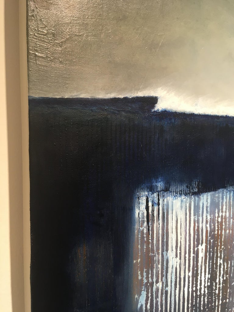 Simon Ledson - Kabalana-R - contemporary abstract blue and grey ...
