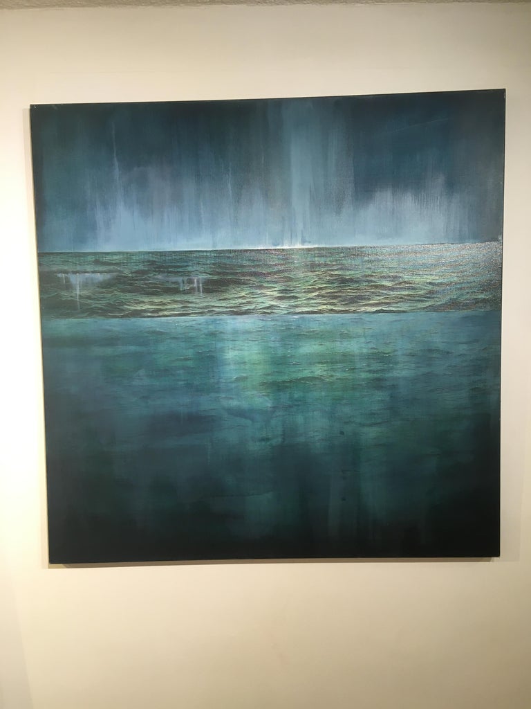 Simon Ledson - Tidescape – Blue Tide - contemporary abstract blue ...