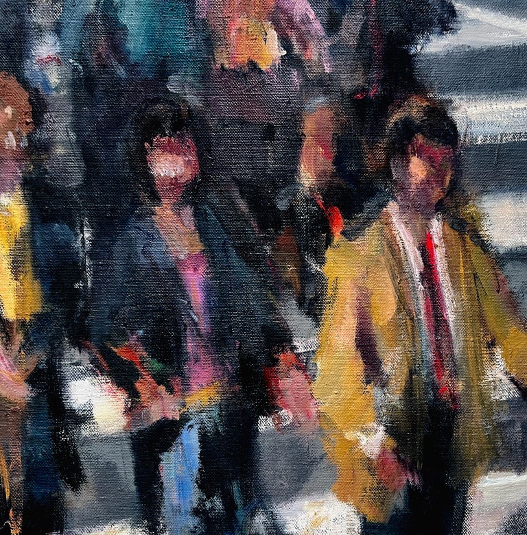 Simon Nicholas - CROSSWALK, people crossing street, city, crowded ...