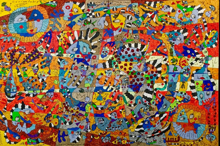 Simon Richard Halimi - Remain With The Love - Large Abstract Painting ...