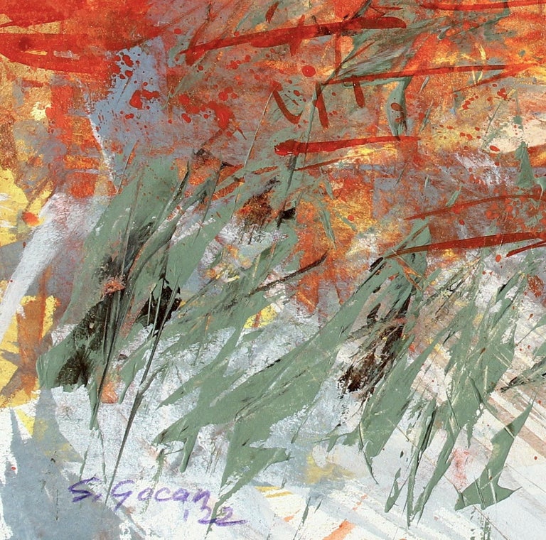 Simona Gocan - Desertscape #4, Signed Contemporary Abstract ...